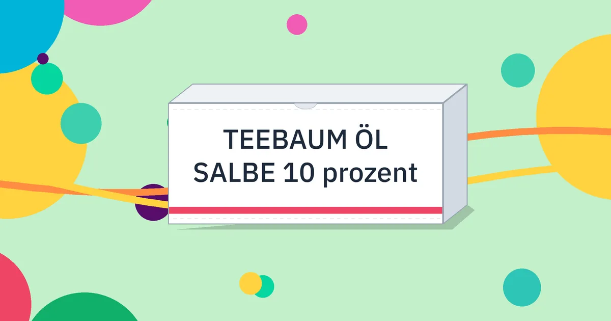 Symbolbild: Packung mit der Aufschrift TEEBAUM ÖL SALBE 10 prozent (PZN 16573146) – Verfügbarkeit und Bezug in Apotheken in Frankfurt am Main