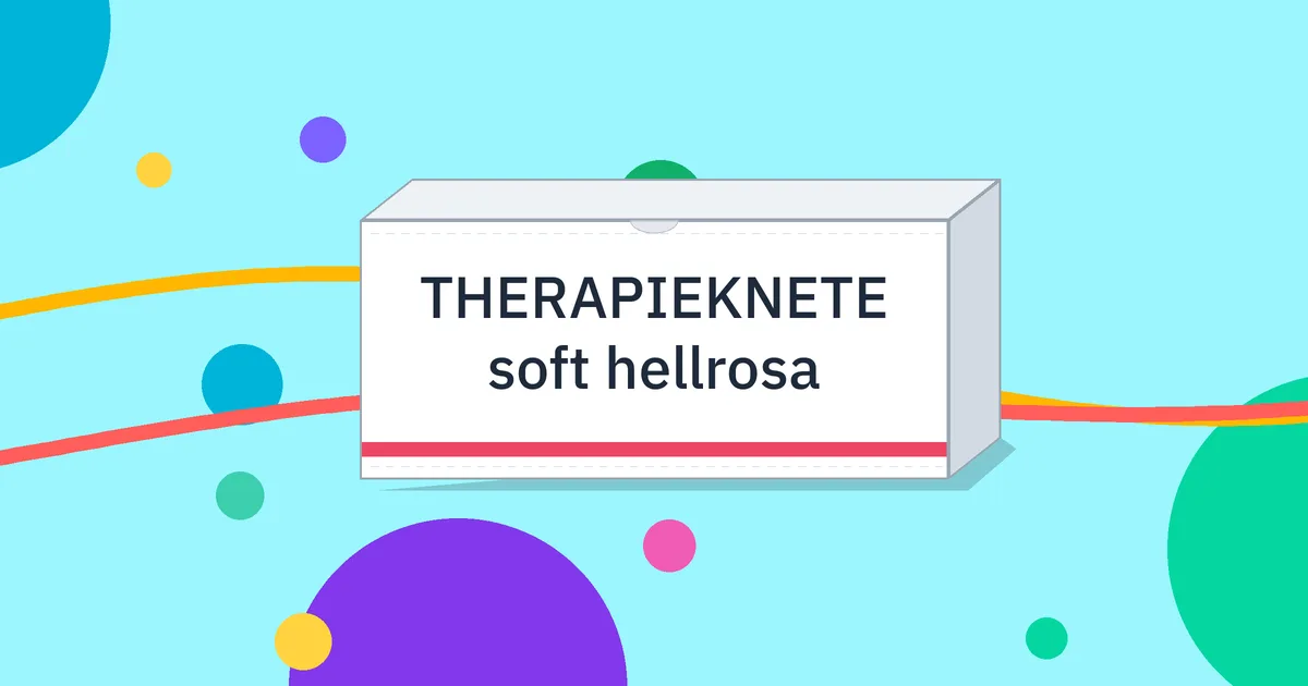 Symbolbild: Packung mit der Aufschrift THERAPIEKNETE soft hellrosa (PZN 04006264) – Verfügbarkeit und Bezug in Apotheken in Frankfurt am Main