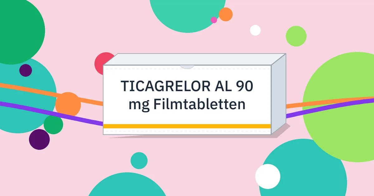 Symbolbild: Packung mit der Aufschrift TICAGRELOR AL 90 mg Filmtabletten (PZN 19391291) – Verfügbarkeit und Bezug in Apotheken in Frankfurt am Main