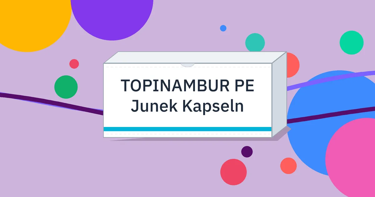 Symbolbild: Packung mit der Aufschrift TOPINAMBUR PE Junek Kapseln (PZN 02586346) – Verfügbarkeit und Bezug in Apotheken in Frankfurt am Main