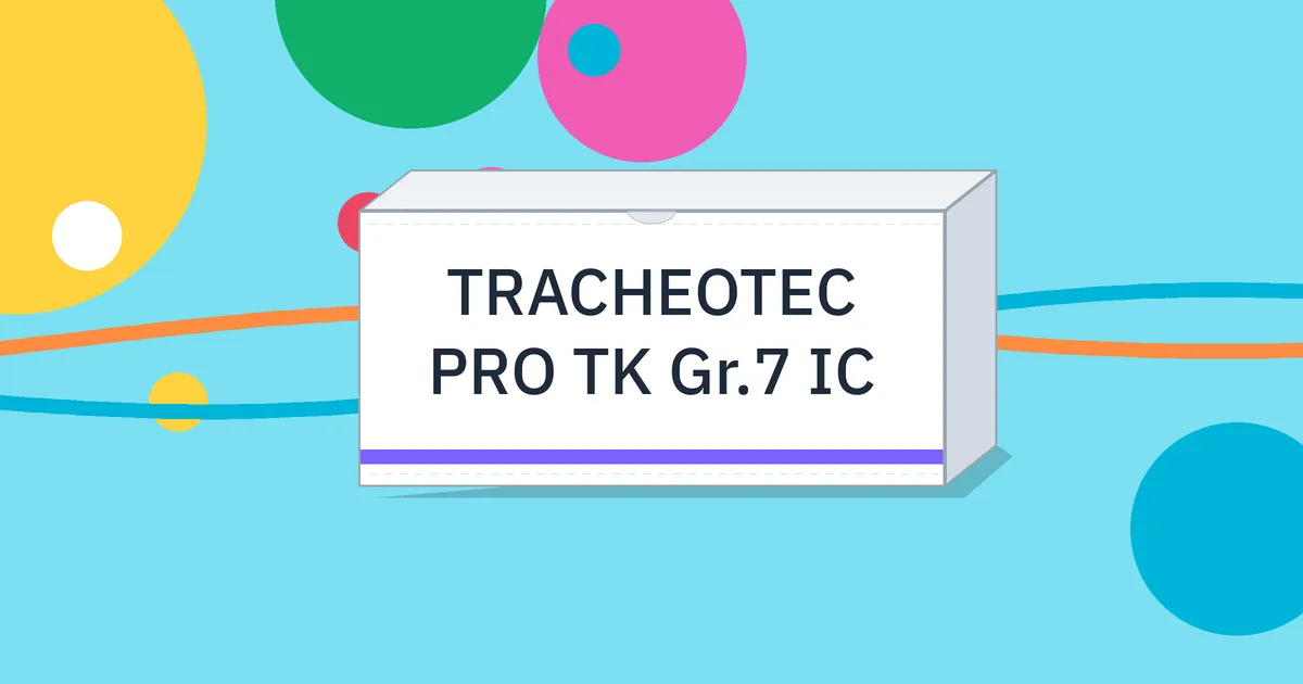 Symbolbild: Packung mit der Aufschrift TRACHEOTEC PRO TK Gr.7 IC (PZN 14285466) – Verfügbarkeit und Bezug in Apotheken in Frankfurt am Main