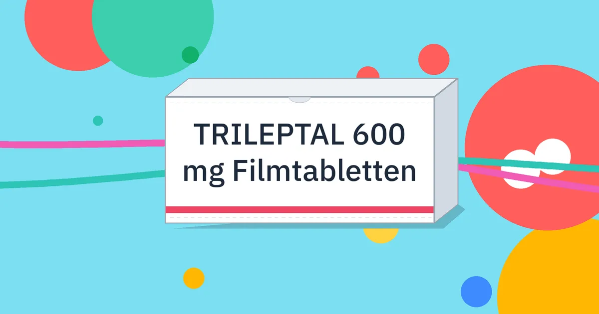 Symbolbild: Packung mit der Aufschrift TRILEPTAL 600 mg Filmtabletten (PZN 11103476) – Verfügbarkeit und Bezug in Apotheken in Frankfurt am Main