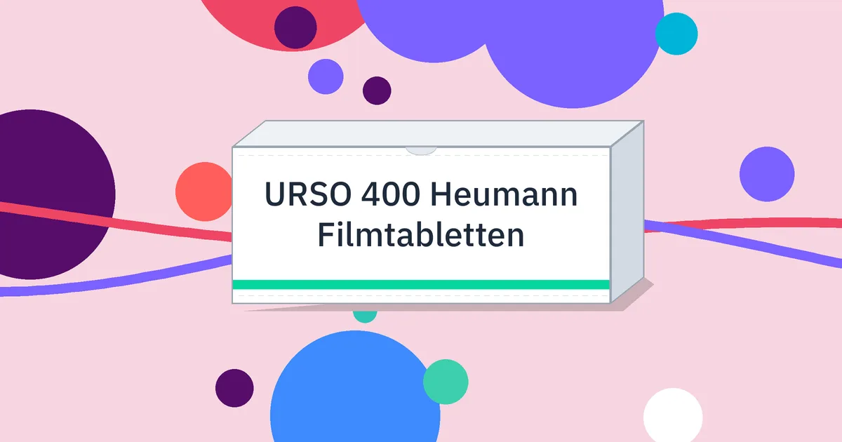 Symbolbild: Packung mit der Aufschrift URSO 400 Heumann Filmtabletten (PZN 06963248) – Verfügbarkeit und Bezug in Apotheken in Frankfurt am Main