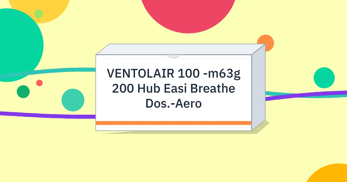 Symbolbild: Packung mit der Aufschrift VENTOLAIR 100 -m63g 200 Hub Easi Breathe Dos.-Aero (PZN 02484315) – Verfügbarkeit und Bezug in Apotheken in Frankfurt am Main