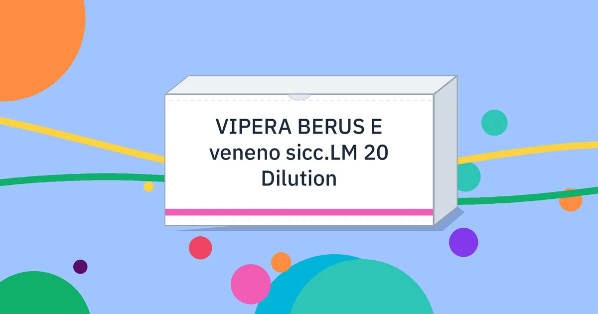 Symbolbild: Packung mit der Aufschrift VIPERA BERUS E veneno sicc.LM 20 Dilution (PZN 13277163) – Verfügbarkeit und Bezug in Apotheken in Frankfurt am Main