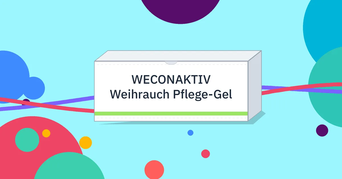 Symbolbild: Packung mit der Aufschrift WECONAKTIV Weihrauch Pflege-Gel (PZN 10934502) – Verfügbarkeit und Bezug in Apotheken in Frankfurt am Main
