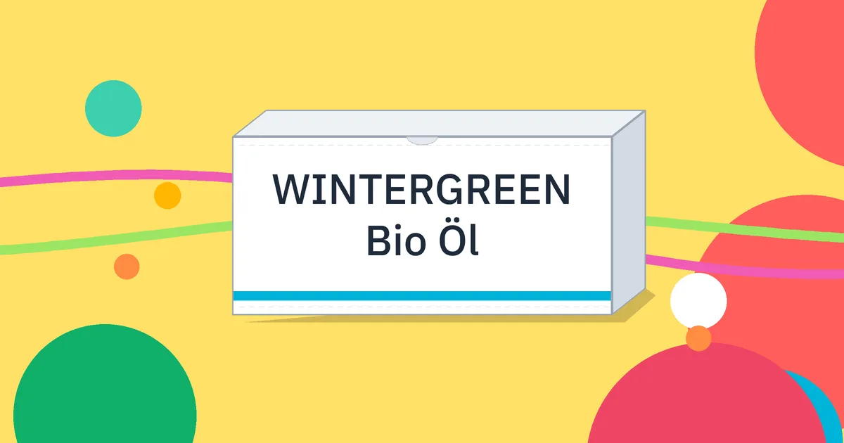 Symbolbild: Packung mit der Aufschrift WINTERGREEN Bio Öl (PZN 10093480) – Verfügbarkeit und Bezug in Apotheken in Frankfurt am Main
