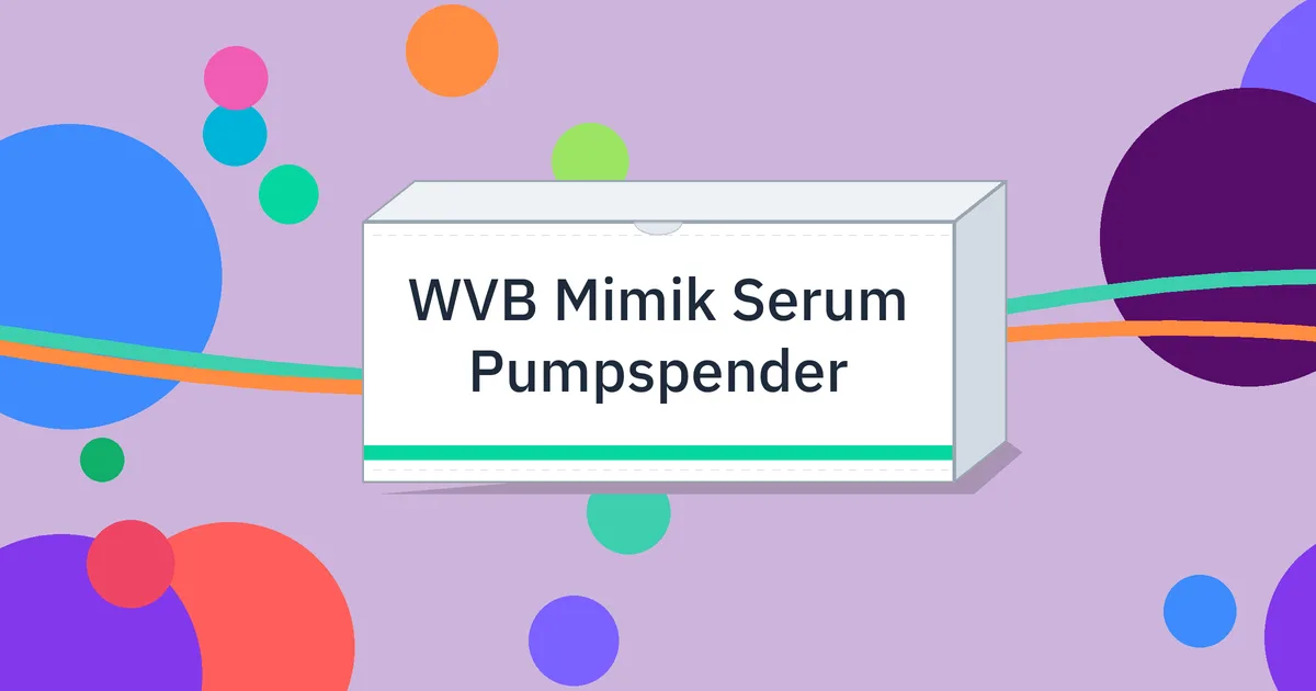 Symbolbild: Packung mit der Aufschrift WVB Mimik Serum Pumpspender (PZN 17622208) – Verfügbarkeit und Bezug in Apotheken in Frankfurt am Main