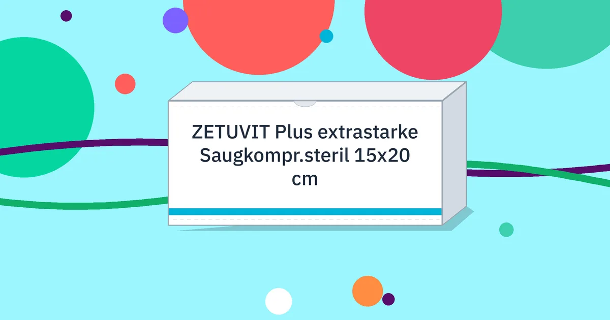 Symbolbild: Packung mit der Aufschrift ZETUVIT Plus extrastarke Saugkompr.steril 15x20 cm (PZN 19924994) – Verfügbarkeit und Bezug in Apotheken in Frankfurt am Main
