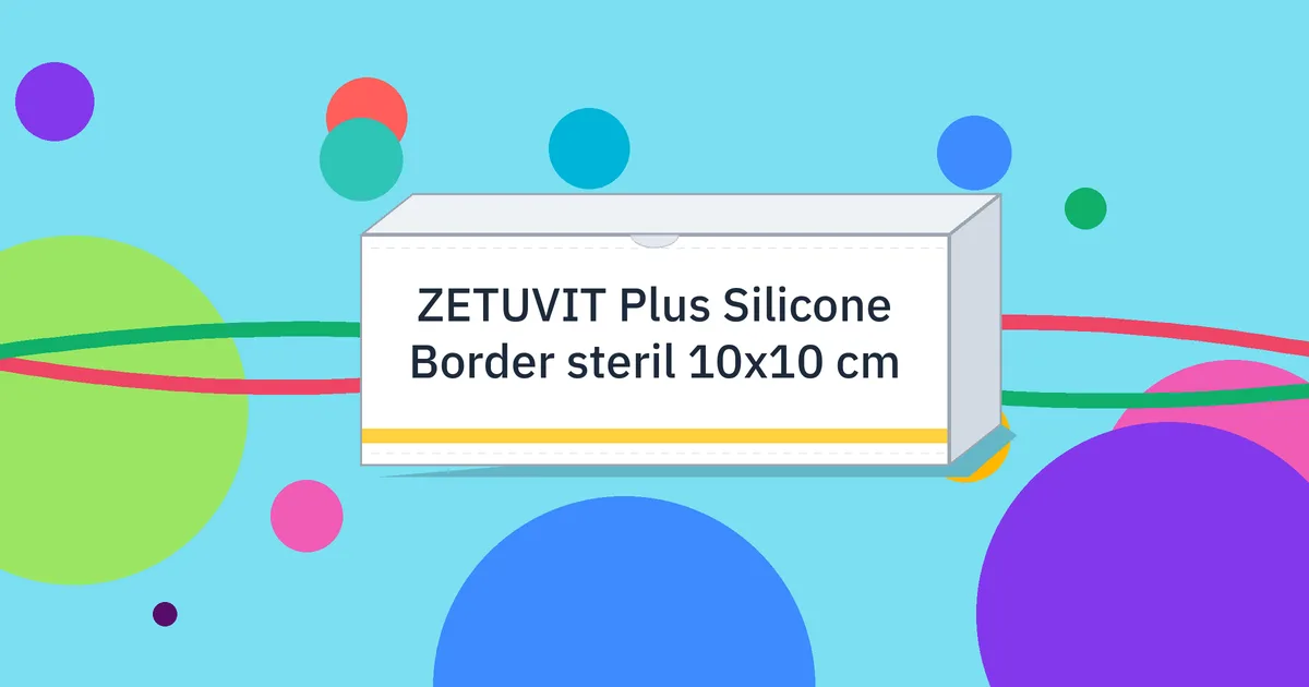 Symbolbild: Packung mit der Aufschrift ZETUVIT Plus Silicone Border steril 10x10 cm (PZN 20347438) – Verfügbarkeit und Bezug in Apotheken in Frankfurt am Main