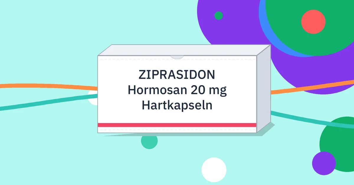 Symbolbild: Packung mit der Aufschrift ZIPRASIDON Hormosan 20 mg Hartkapseln (PZN 01154538) – Verfügbarkeit und Bezug in Apotheken in Frankfurt am Main