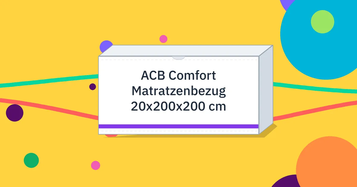 Symbolbild: Packung mit der Aufschrift ACB Comfort Matratzenbezug 20x200x200 cm (PZN 06878413) – Verfügbarkeit und Bezug in Apotheken in Frankfurt am Main