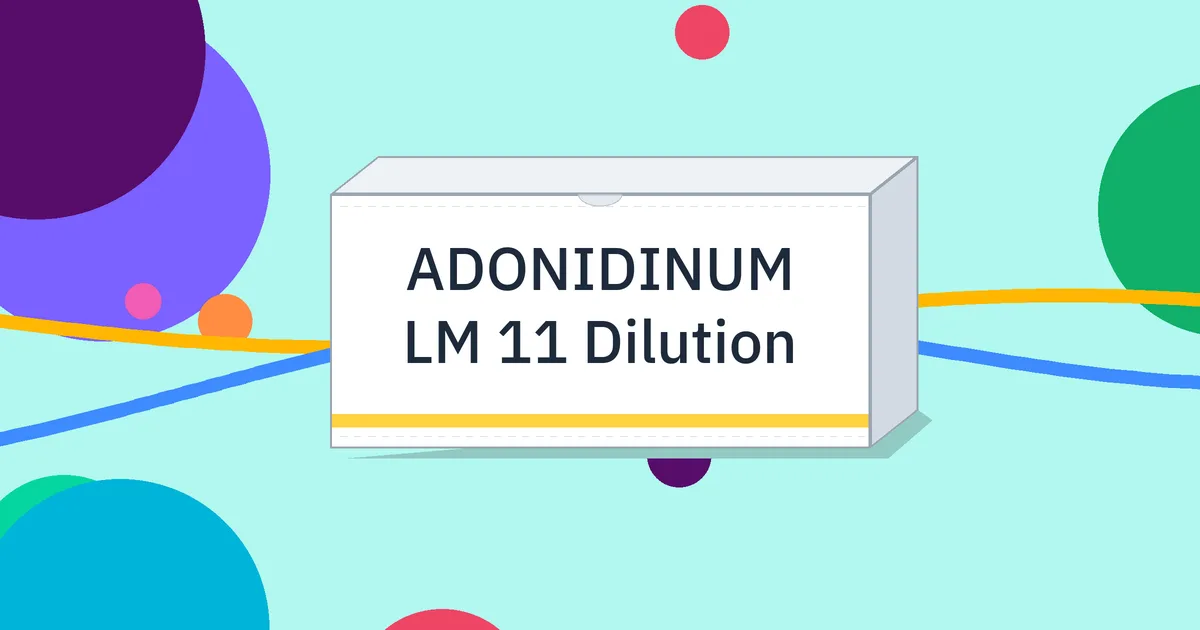 Symbolbild: Packung mit der Aufschrift ADONIDINUM LM 11 Dilution (PZN 13297326) – Verfügbarkeit und Bezug in Apotheken in Frankfurt am Main