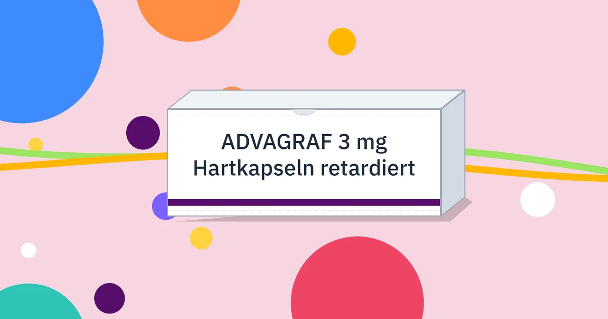 Symbolbild: Packung mit der Aufschrift ADVAGRAF 3 mg Hartkapseln retardiert (PZN 00253801) – Verfügbarkeit und Bezug in Apotheken in Frankfurt am Main