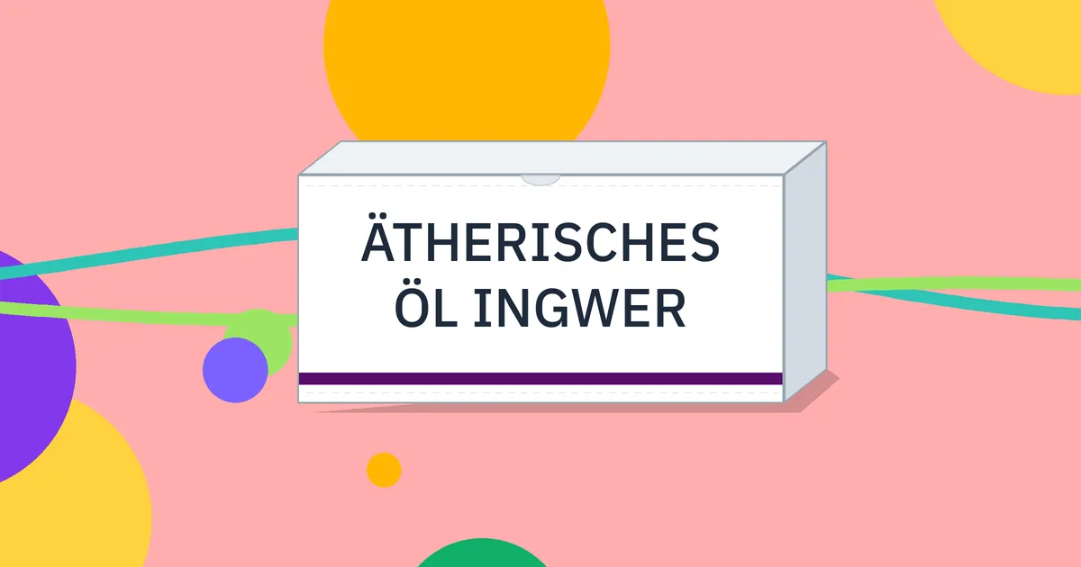 Symbolbild: Packung mit der Aufschrift ÄTHERISCHES ÖL INGWER (PZN 20026651) – Verfügbarkeit und Bezug in Apotheken in Frankfurt am Main