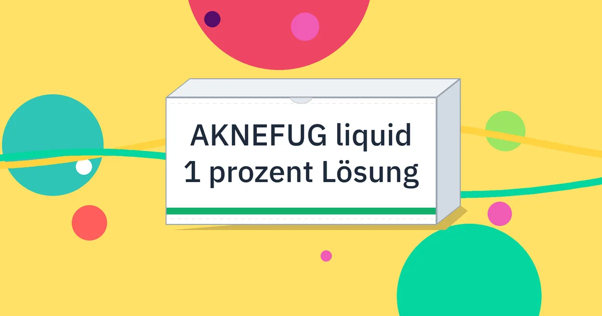Symbolbild: Packung mit der Aufschrift AKNEFUG liquid 1 prozent Lösung (PZN 08764777) – Verfügbarkeit und Bezug in Apotheken in Frankfurt am Main