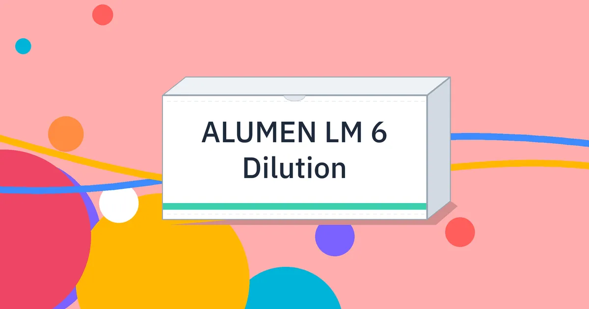 Symbolbild: Packung mit der Aufschrift ALUMEN LM 6 Dilution (PZN 12757903) – Verfügbarkeit und Bezug in Apotheken in Frankfurt am Main
