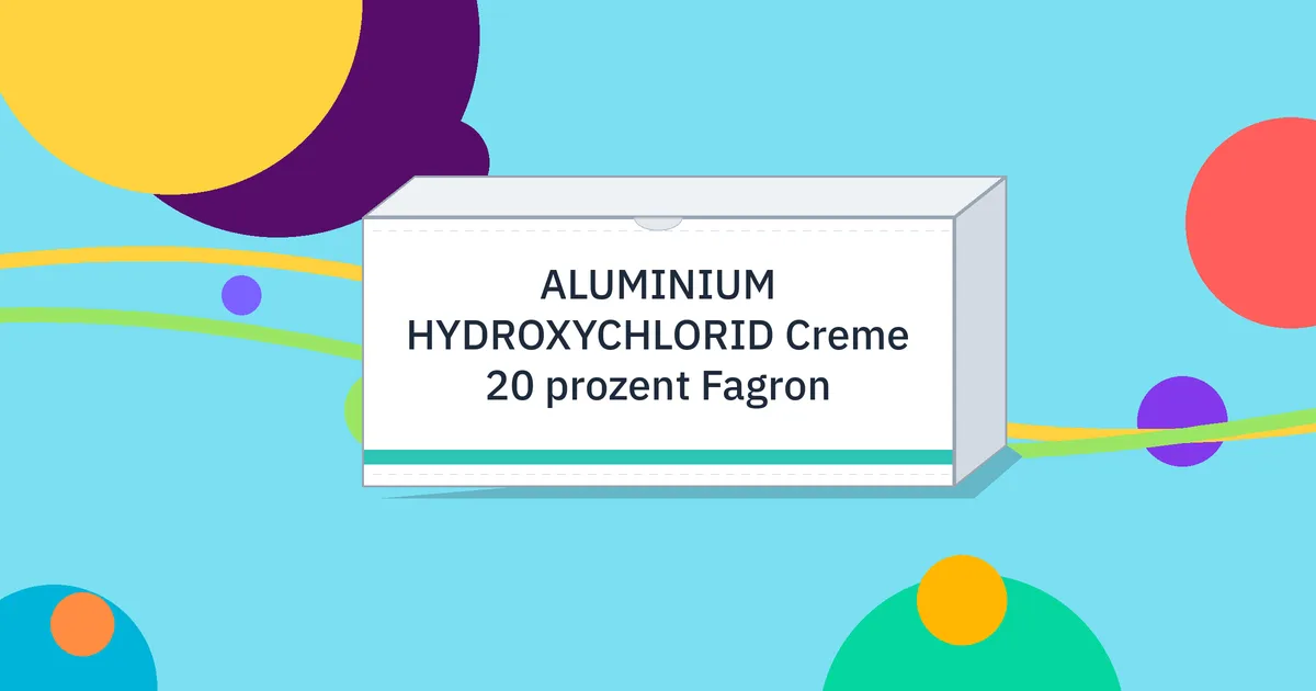 Symbolbild: Packung mit der Aufschrift ALUMINIUM HYDROXYCHLORID Creme 20 prozent Fagron (PZN 09485312) – Verfügbarkeit und Bezug in Apotheken in Frankfurt am Main