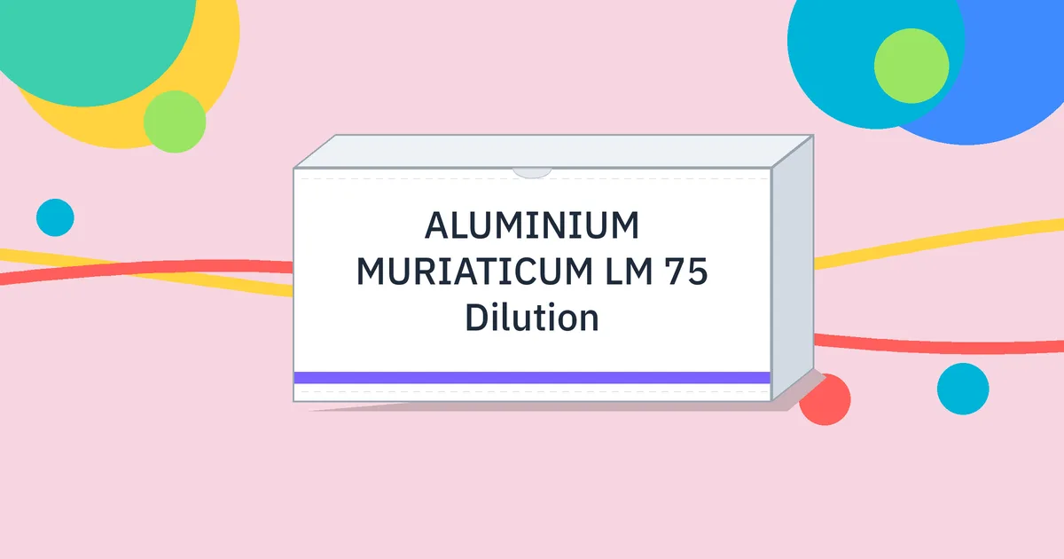 Symbolbild: Packung mit der Aufschrift ALUMINIUM MURIATICUM LM 75 Dilution (PZN 13316963) – Verfügbarkeit und Bezug in Apotheken in Frankfurt am Main