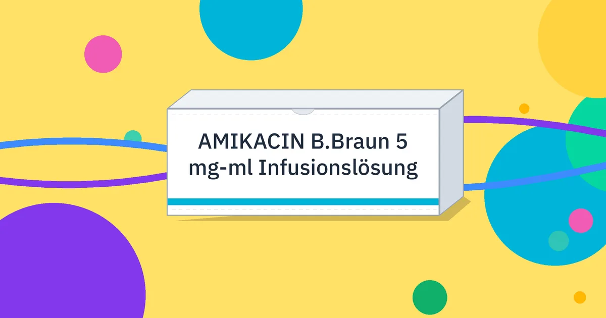 Symbolbild: Packung mit der Aufschrift AMIKACIN B.Braun 5 mg-ml Infusionslösung (PZN 01620495) – Verfügbarkeit und Bezug in Apotheken in Frankfurt am Main