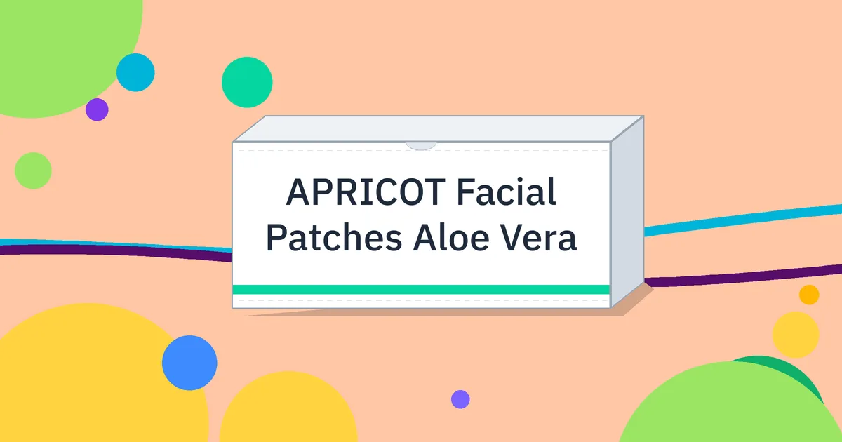 Symbolbild: Packung mit der Aufschrift APRICOT Facial Patches Aloe Vera (PZN 19445503) – Verfügbarkeit und Bezug in Apotheken in Frankfurt am Main