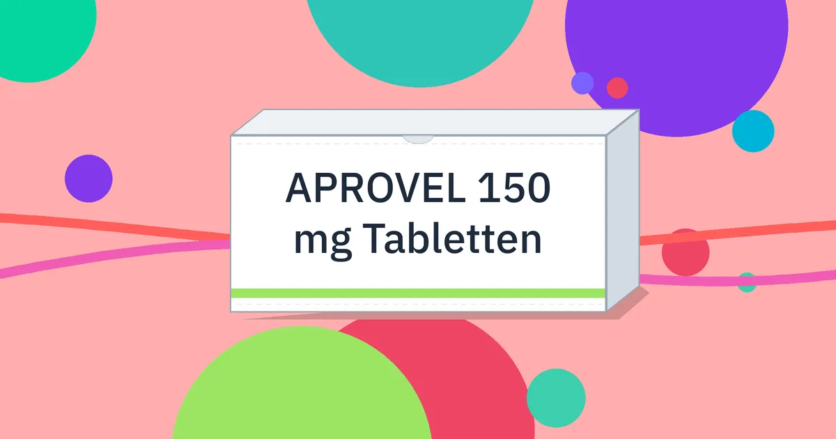 Symbolbild: Packung mit der Aufschrift APROVEL 150 mg Tabletten (PZN 03387117) – Verfügbarkeit und Bezug in Apotheken in Frankfurt am Main