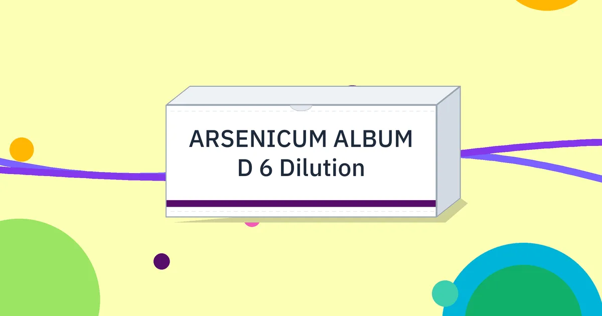 Symbolbild: Packung mit der Aufschrift ARSENICUM ALBUM D 6 Dilution (PZN 02401016) – Verfügbarkeit und Bezug in Apotheken in Frankfurt am Main