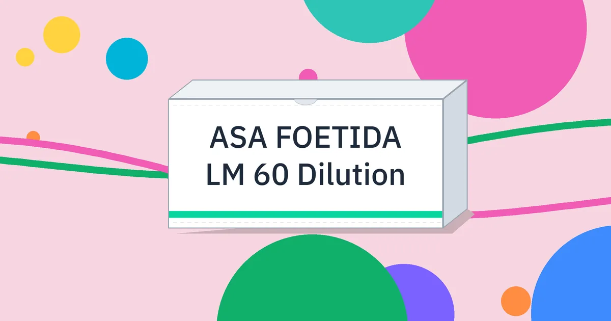 Symbolbild: Packung mit der Aufschrift ASA FOETIDA LM 60 Dilution (PZN 12781787) – Verfügbarkeit und Bezug in Apotheken in Frankfurt am Main