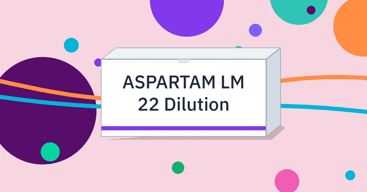 Symbolbild: Packung mit der Aufschrift ASPARTAM LM 22 Dilution (PZN 12782120) – Verfügbarkeit und Bezug in Apotheken in Frankfurt am Main