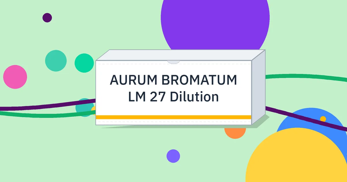 Symbolbild: Packung mit der Aufschrift AURUM BROMATUM LM 27 Dilution (PZN 12783958) – Verfügbarkeit und Bezug in Apotheken in Frankfurt am Main