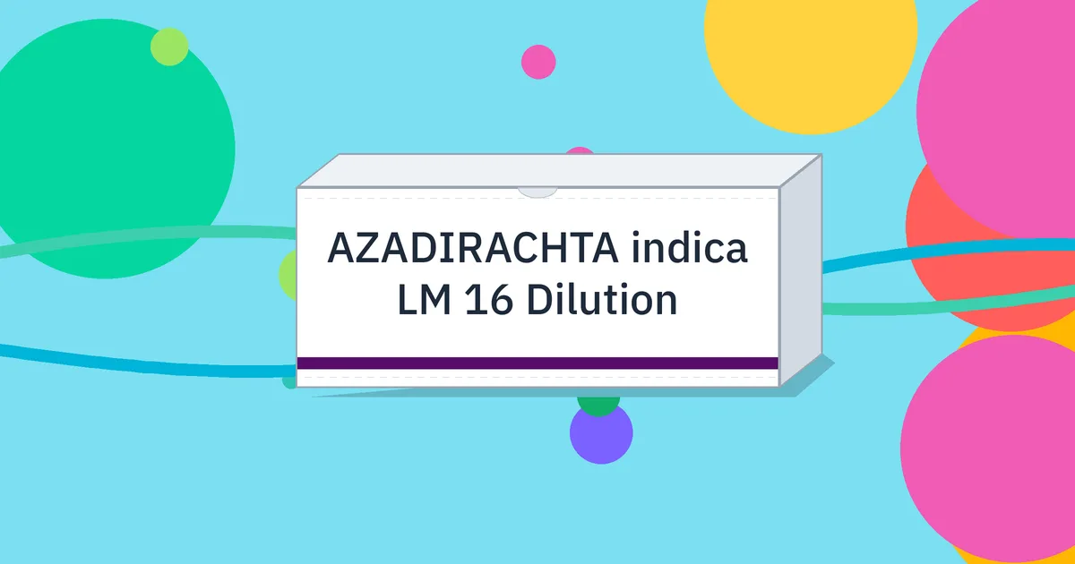 Symbolbild: Packung mit der Aufschrift AZADIRACHTA indica LM 16 Dilution (PZN 13374937) – Verfügbarkeit und Bezug in Apotheken in Frankfurt am Main