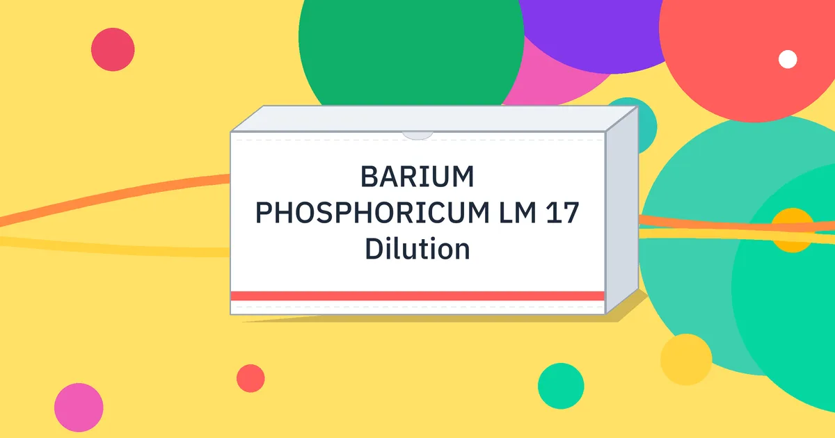 Symbolbild: Packung mit der Aufschrift BARIUM PHOSPHORICUM LM 17 Dilution (PZN 13379403) – Verfügbarkeit und Bezug in Apotheken in Frankfurt am Main