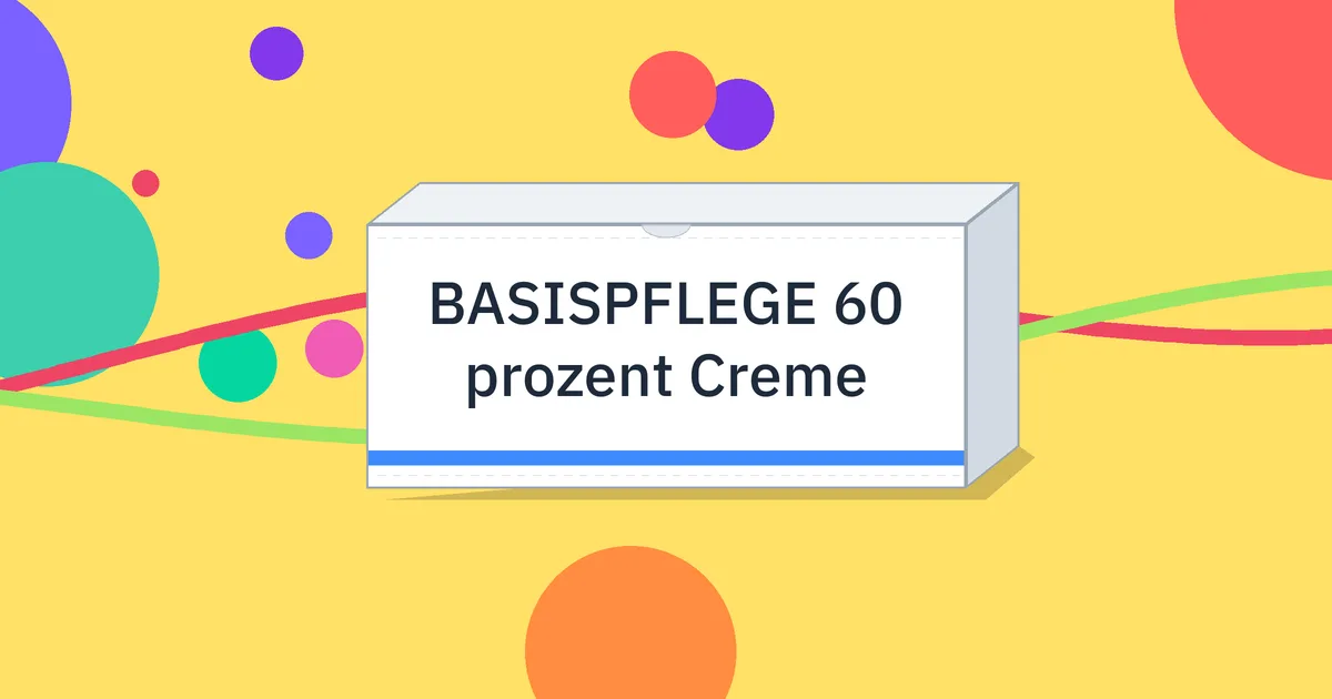 Symbolbild: Packung mit der Aufschrift BASISPFLEGE 60 prozent Creme (PZN 13713411) – Verfügbarkeit und Bezug in Apotheken in Frankfurt am Main