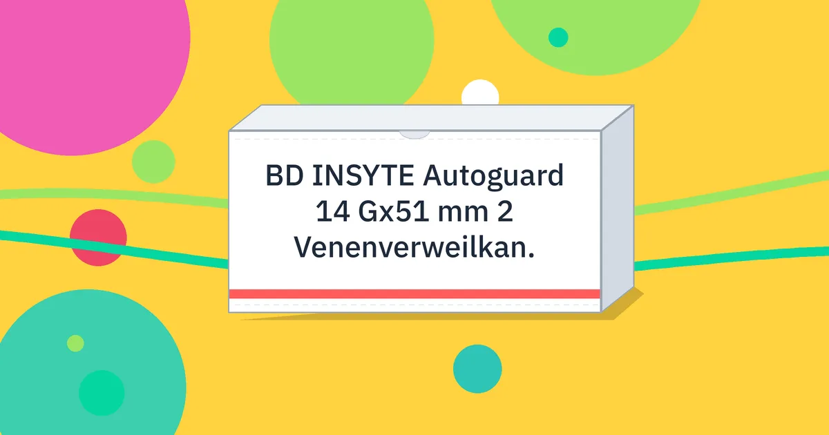 Symbolbild: Packung mit der Aufschrift BD INSYTE Autoguard 14 Gx51 mm 2 Venenverweilkan. (PZN 07546736) – Verfügbarkeit und Bezug in Apotheken in Frankfurt am Main