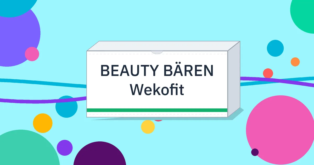 Symbolbild: Packung mit der Aufschrift BEAUTY BÄREN Wekofit (PZN 01488908) – Verfügbarkeit und Bezug in Apotheken in Frankfurt am Main