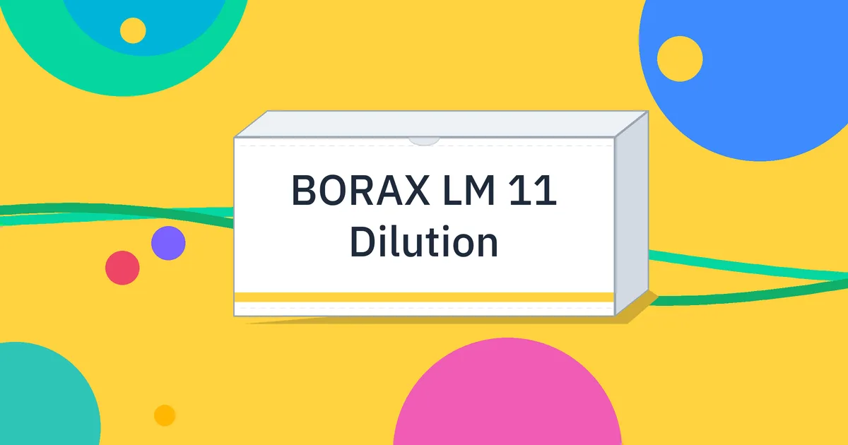 Symbolbild: Packung mit der Aufschrift BORAX LM 11 Dilution (PZN 12796091) – Verfügbarkeit und Bezug in Apotheken in Frankfurt am Main