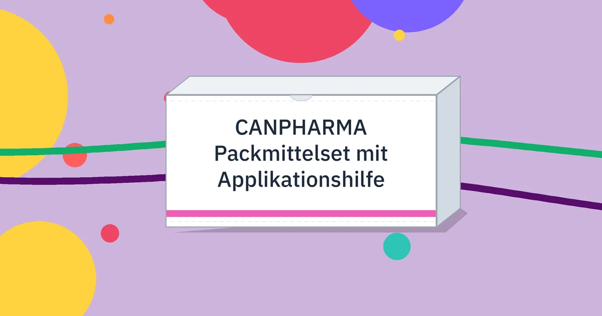 Symbolbild: Packung mit der Aufschrift CANPHARMA Packmittelset mit Applikationshilfe (PZN 17940859) – Verfügbarkeit und Bezug in Apotheken in Frankfurt am Main