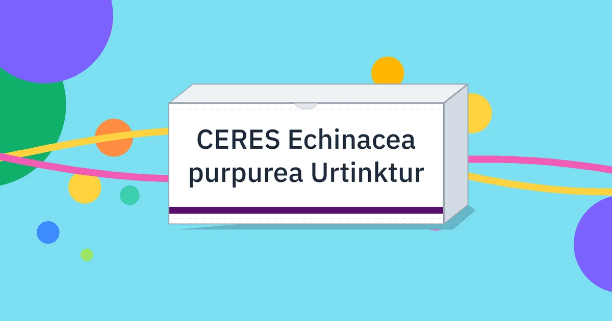 Symbolbild: Packung mit der Aufschrift CERES Echinacea purpurea Urtinktur (PZN 00178873) – Verfügbarkeit und Bezug in Apotheken in Frankfurt am Main