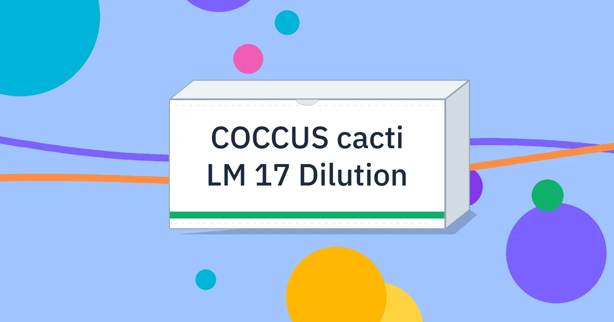 Symbolbild: Packung mit der Aufschrift COCCUS cacti LM 17 Dilution (PZN 12829117) – Verfügbarkeit und Bezug in Apotheken in Frankfurt am Main