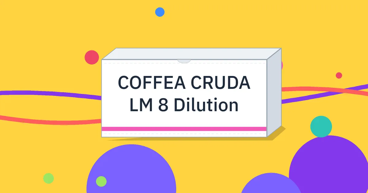Symbolbild: Packung mit der Aufschrift COFFEA CRUDA LM 8 Dilution (PZN 12830830) – Verfügbarkeit und Bezug in Apotheken in Frankfurt am Main