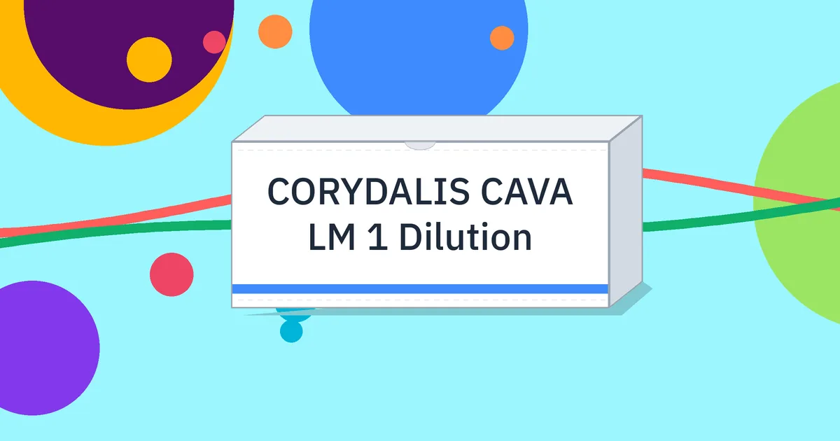 Symbolbild: Packung mit der Aufschrift CORYDALIS CAVA LM 1 Dilution (PZN 13453393) – Verfügbarkeit und Bezug in Apotheken in Frankfurt am Main