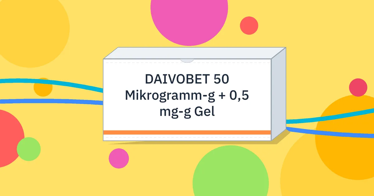 Symbolbild: Packung mit der Aufschrift DAIVOBET 50 Mikrogramm-g + 0,5 mg-g Gel (PZN 15435726) – Verfügbarkeit und Bezug in Apotheken in Frankfurt am Main