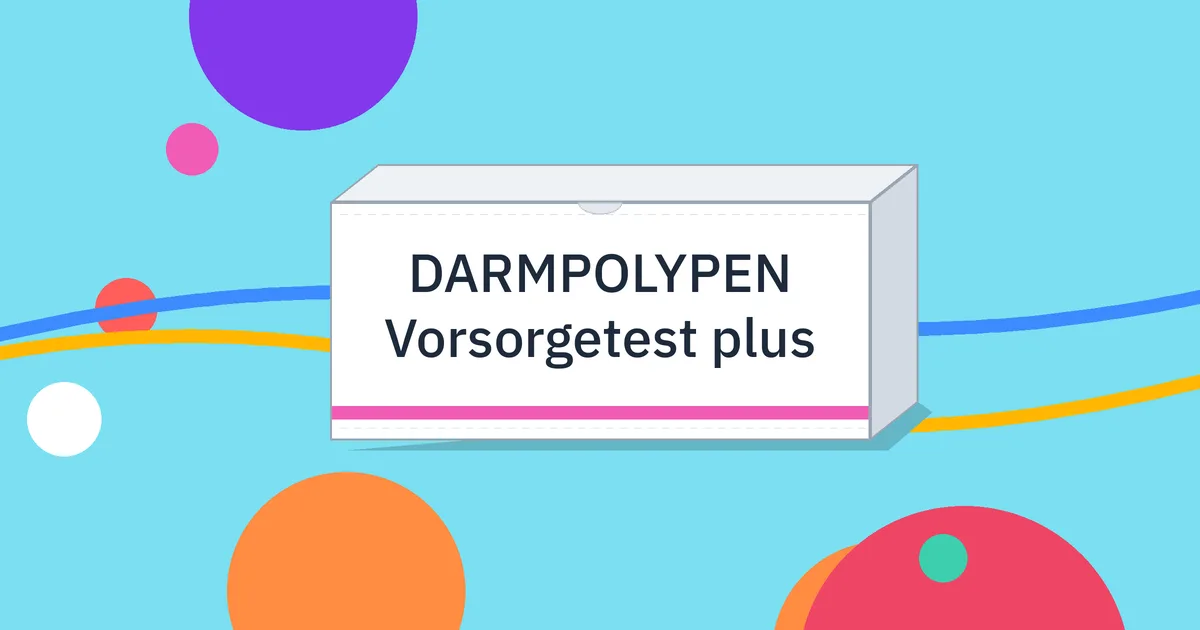 Symbolbild: Packung mit der Aufschrift DARMPOLYPEN Vorsorgetest plus (PZN 10821726) – Verfügbarkeit und Bezug in Apotheken in Frankfurt am Main