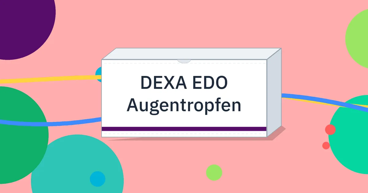 Symbolbild: Packung mit der Aufschrift DEXA EDO Augentropfen (PZN 00258885) – Verfügbarkeit und Bezug in Apotheken in Frankfurt am Main