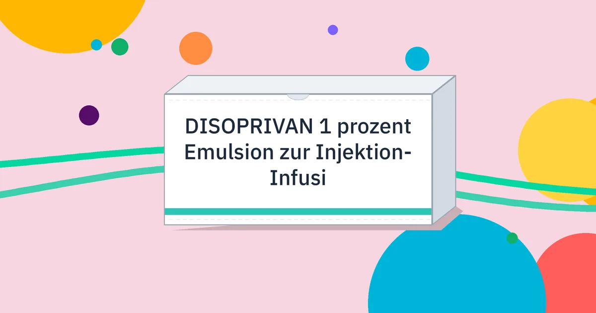 Symbolbild: Packung mit der Aufschrift DISOPRIVAN 1 prozent Emulsion zur Injektion-Infusi (PZN 18268269) – Verfügbarkeit und Bezug in Apotheken in Frankfurt am Main