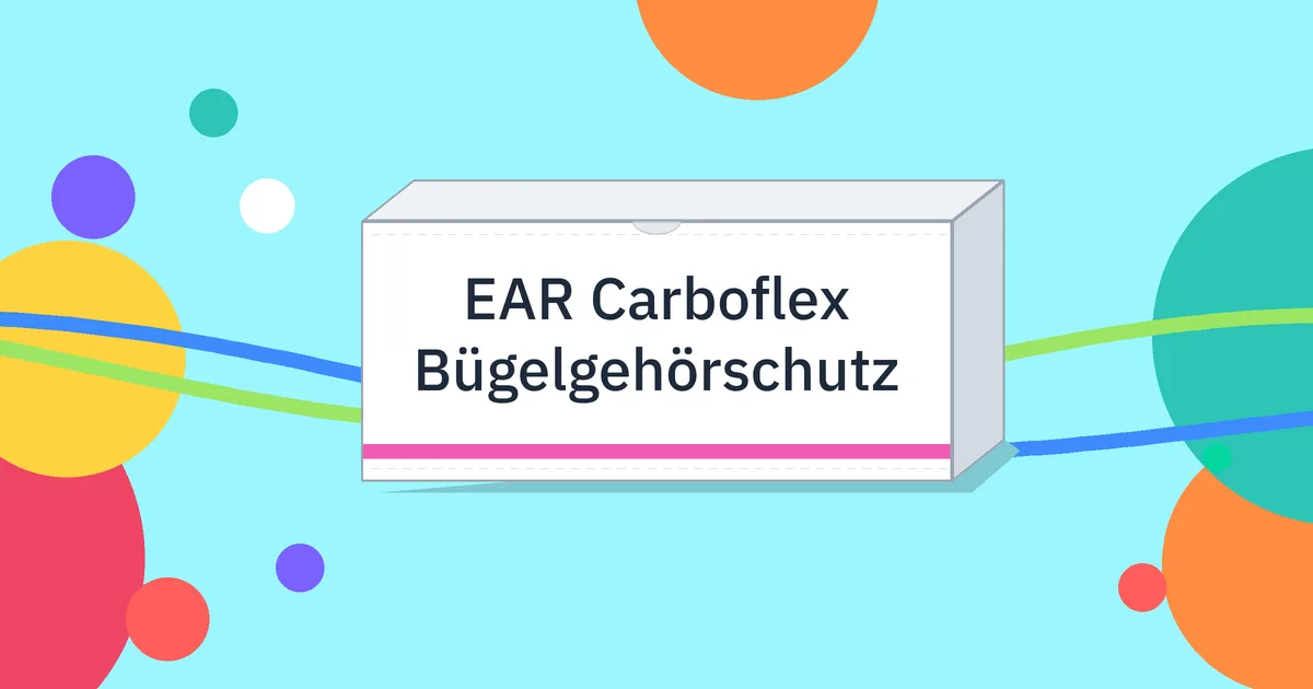 Symbolbild: Packung mit der Aufschrift EAR Carboflex Bügelgehörschutz (PZN 01787344) – Verfügbarkeit und Bezug in Apotheken in Frankfurt am Main