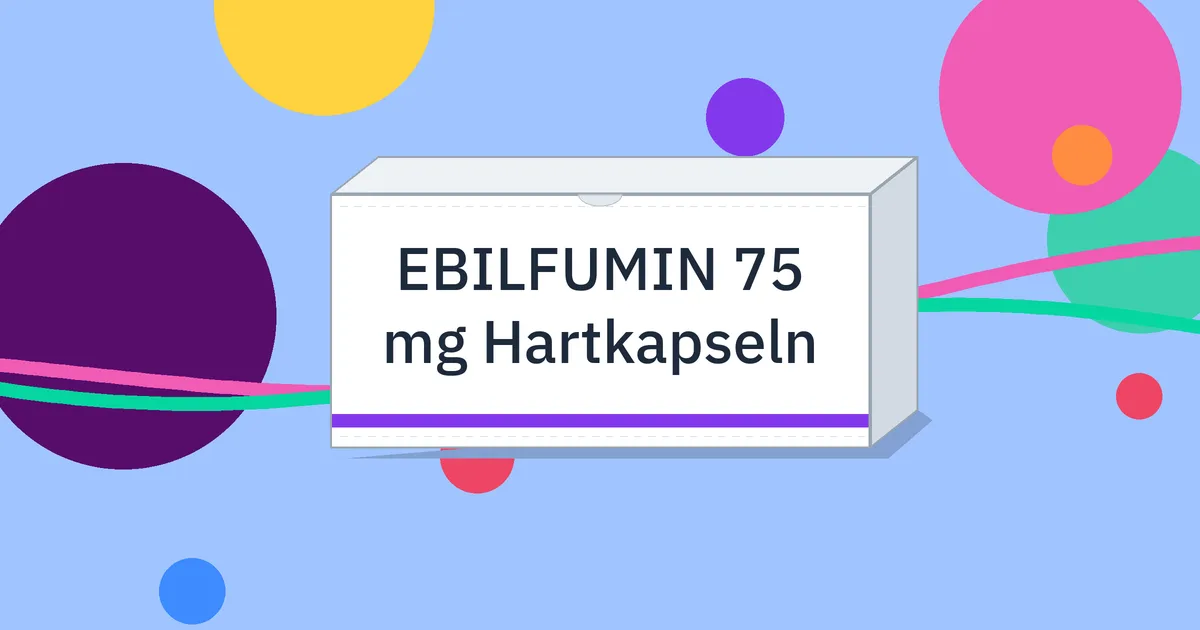 Symbolbild: Packung mit der Aufschrift EBILFUMIN 75 mg Hartkapseln (PZN 16802799) – Verfügbarkeit und Bezug in Apotheken in Frankfurt am Main