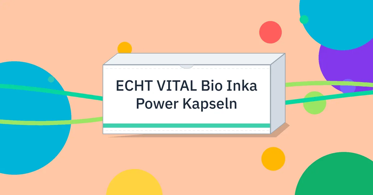 Symbolbild: Packung mit der Aufschrift ECHT VITAL Bio Inka Power Kapseln (PZN 12728706) – Verfügbarkeit und Bezug in Apotheken in Frankfurt am Main