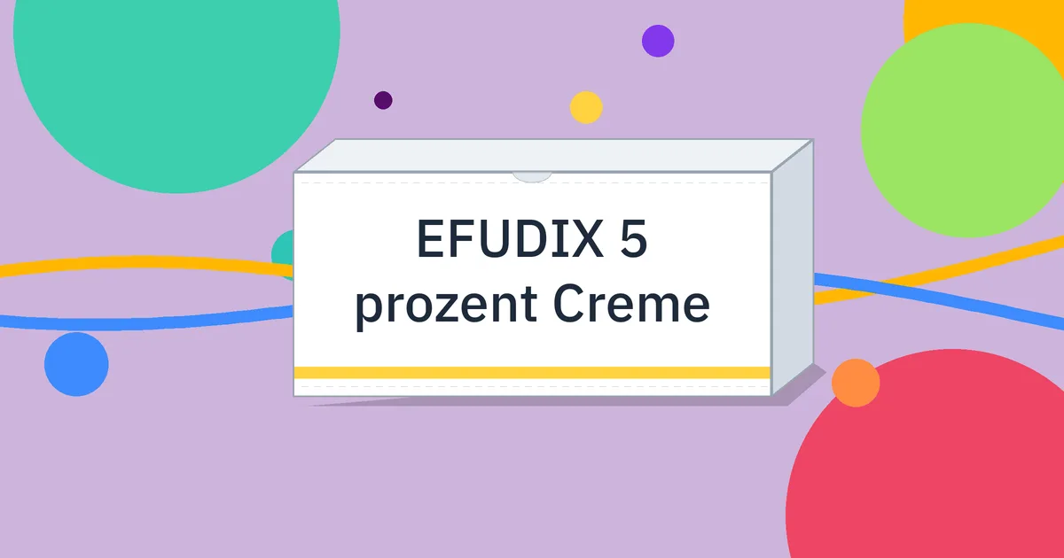Symbolbild: Packung mit der Aufschrift EFUDIX 5 prozent Creme (PZN 18889899) – Verfügbarkeit und Bezug in Apotheken in Frankfurt am Main