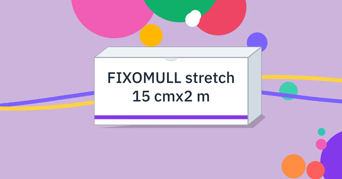 Symbolbild: Packung mit der Aufschrift FIXOMULL stretch 15 cmx2 m (PZN 16806828) – Verfügbarkeit und Bezug in Apotheken in Frankfurt am Main